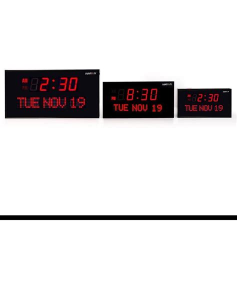 Ivation Digital Clock 22 Large Led Clock With Date And 6 Level Brightness Macys