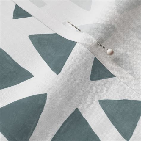 Slate Triangular Tessellation On Fabric Spoonflower