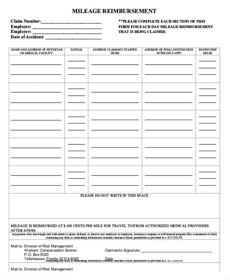 Kentucky Workers Compensation Mileage Reimbursement Form At Joan Ruhl Blog
