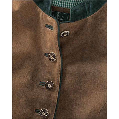 Luis Steindl Lederjacke Mit Stehkragen Braun Blazer And Janker