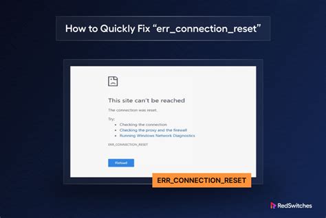 How To Quickly Fix Err Connection Reset 8 Simple Ways