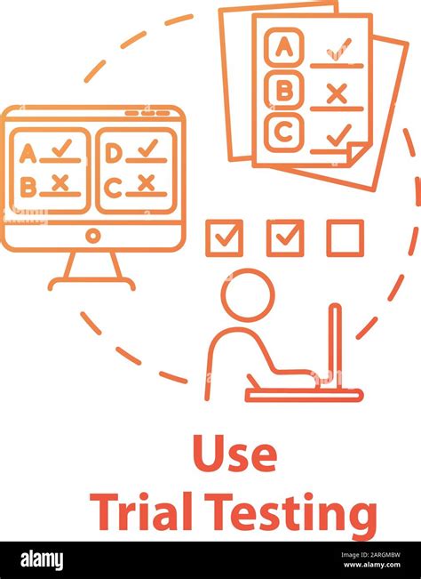 Use Trial Testing Concept Icon Passing Online Test Check Knowledge
