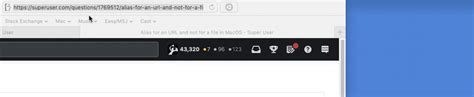 alias for an url and not for a file in macos super user