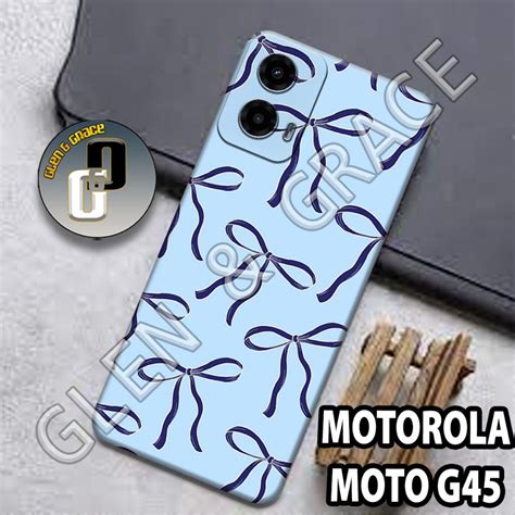 Jual G1 Softcase MOTOROLA MOTO G45 Bahan Karet Lentur Motif PITA Silikon Lentur Casing