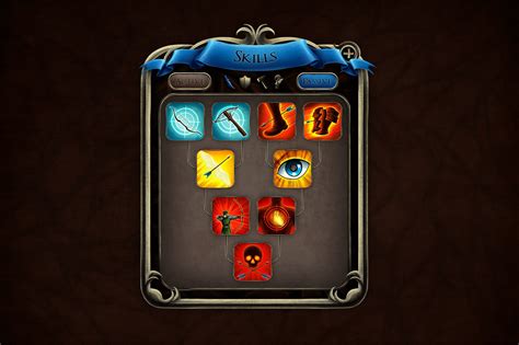 Fantasy RPG GUI On Behance Fantasy RPG GUI On Behance