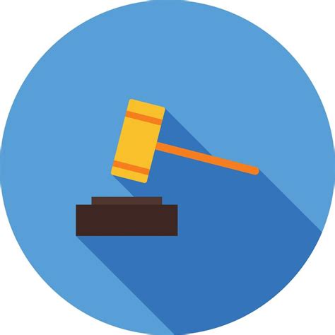 Icono De Sombra Larga Plana De Derecho Comercial 11269196 Vector En