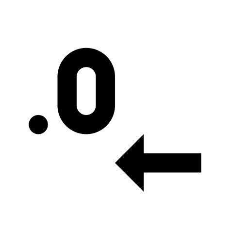 Decimal Decrease Free Vector Icons On