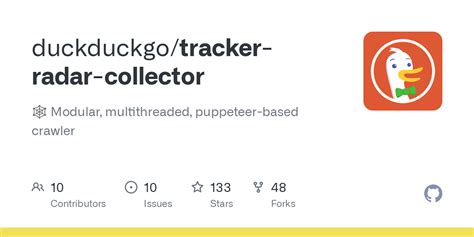 GitHub Duckduckgo Tracker Radar Collector Modular Multithreaded Puppeteer Based Crawler