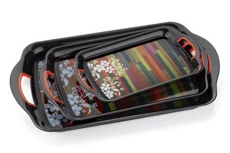 Plastic Rectangular Serving Tray At ₹ 89set In Rajkot Id 2850045126697