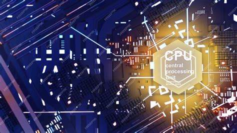 Premium Photo Image Of The Central Processing Unitworking Processing