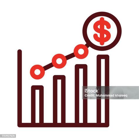 성장 벡터 굵은 선 개인 및 상업적 사용을 위한 두 가지 색상 아이콘 0명에 대한 스톡 벡터 아트 및 기타 이미지 0명 그래프 두꺼운 Istock