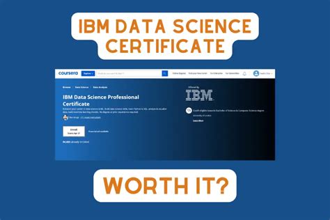 Ibm Data Science Certificate Worth It Read This First Any Instructor