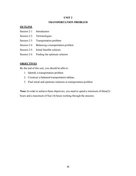 Transportation Problem Linear Algebra Ned University Of Engineering