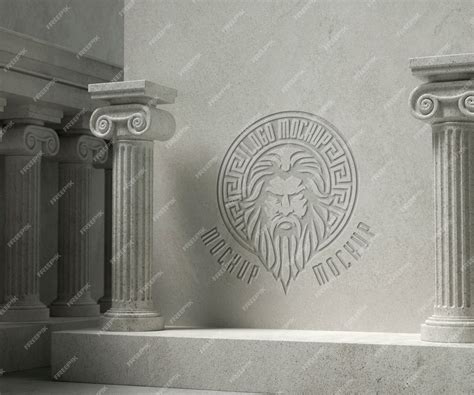 Premium Psd Stone With Classical Greek Engraved Motifs