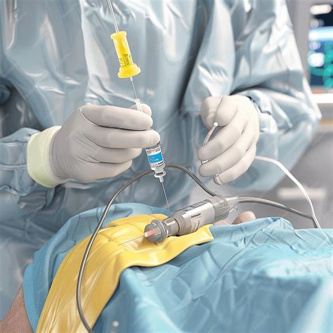 Epidural Nerve Block Procedure In Regional Anesthesia Premium Ai Generated Image