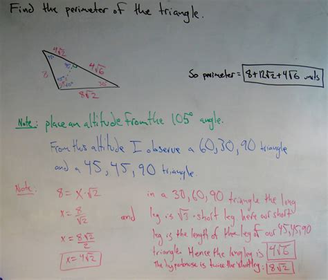 Math Knowledge Now Finding The Perimeter Of A Scalene Triangle