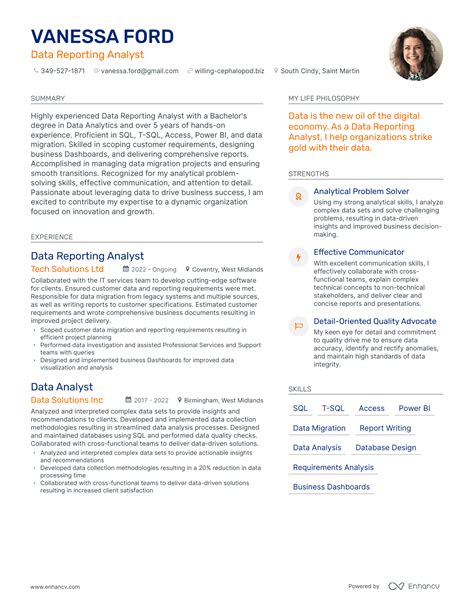 3 Data Reporting Analyst Resume Examples And How To Guide For 2024