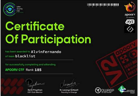 Cyril Xavier Alvin Fernando On Linkedin Ctf Cybersecurity