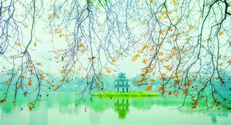 Sword Lake Turtle Tower Eternal Beauty Over The Years In The Heart