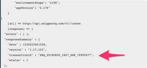 shipperhq quote or transaction id shipperhq docs