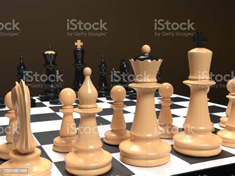 흰색 면에서 체스판 나무 체스 조각 3d 렌더링 일러스트레이션 3차원 형태에 대한 스톡 사진 및 기타 이미지 3차원 형태 갈색 개체 그룹 Istock