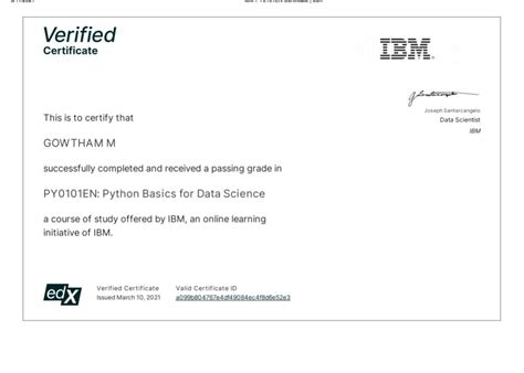 Gowtham M On Linkedin I Was Successfully Completed Python Basics For