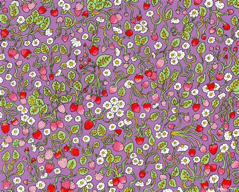 딸기 꽃 패턴 일러스트 By 자스민 현 노트폴리오