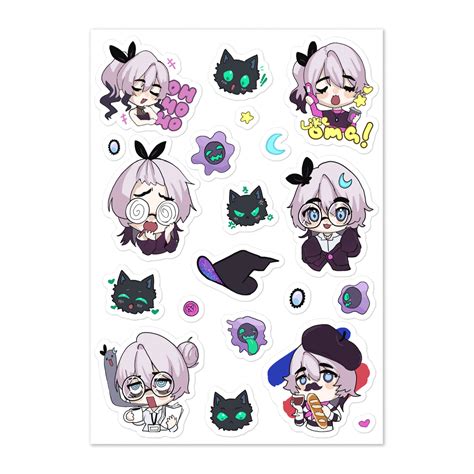 Alphena Sticker Sheet Yorunomachi