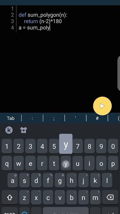 Python Code To Find Sum Of Polygon Angle Python Coding Shorts