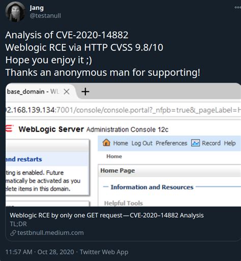 Critical Oracle Weblogic Flaw Actively Targeted In Attacks