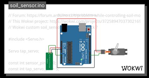 Soil Sensor Wokwi ESP32 STM32 Arduino Simulator
