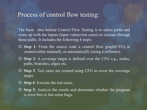 Control Flow Testing Pptx Computing Technology And Computing