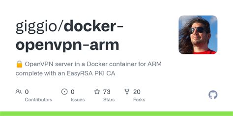 Github Giggiodocker Openvpn Arm 🔒 Openvpn Server In A Docker