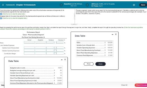 Solved E Homework Chapter 10 Homework Question 2 E10 21a