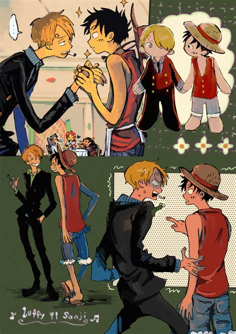 Nami Monkey D Luffy Roronoa Zoro Sanji And Usopp One Piece Drawn By Makenevemoiine Danbooru