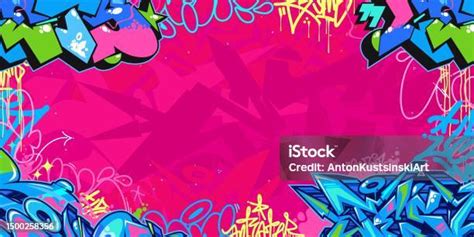 다채로운 추상 도시 스타일 힙합 낙서 거리 예술 벡터 일러스트레이션 배경 템플릿 그래피티에 대한 스톡 벡터 아트 및 기타 이미지 그래피티 힙합 문화 배경 주제