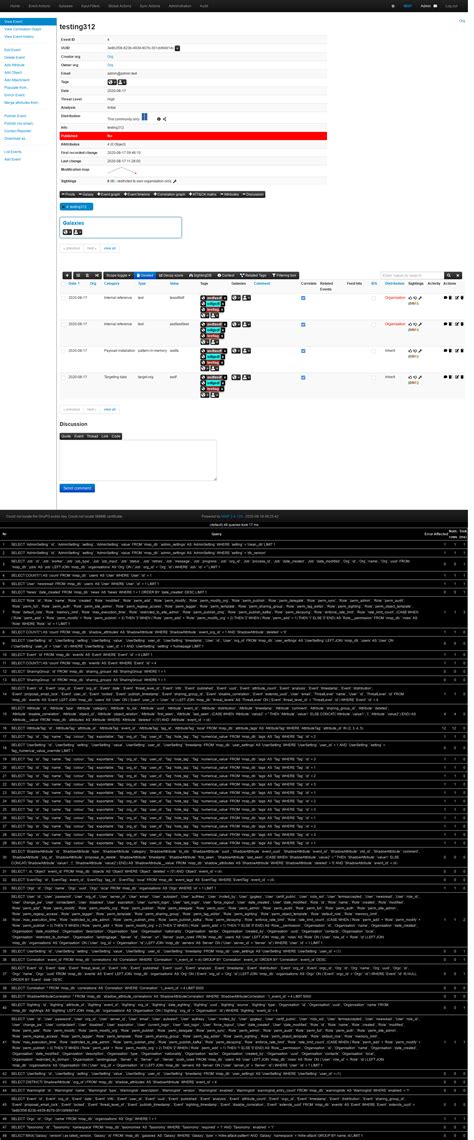 generating json export is very slow with lots of tags · issue 6201 · misp misp · github