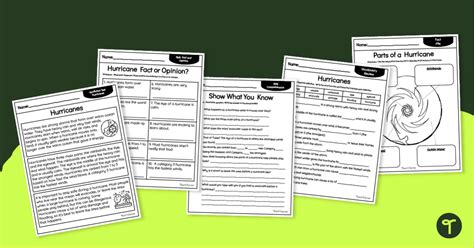 Hurricanes Worksheets Second Grade