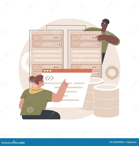 Big Data Job Abstract Concept Vector Illustration Stock Vector Illustration Of Sandy Careers