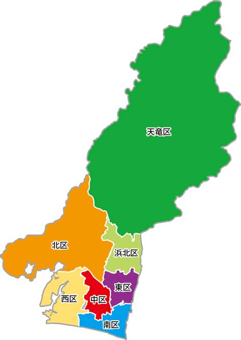 浜松市区分け地図 浜松情報book