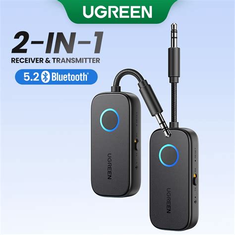 Ugreen 2 In 1 Upgraded Bendable Bluetooth 5 2 Receiver Transmitter For Tv Computer Earphone