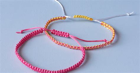 How To Make A Basic Square Knot Bracelet At Ryan Bruce Blog
