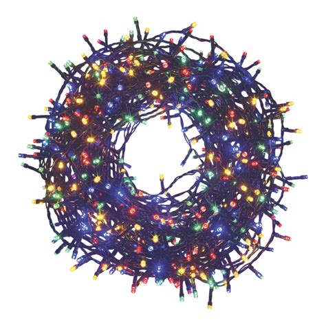 720 Led Indoor And Outdoor Multi Colour String Christmas Lights Screwfix