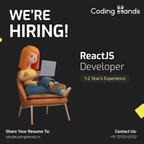 Coding Hands Infotech Llp On Linkedin Jobs Cv Experience Share React Frontenddeveloper