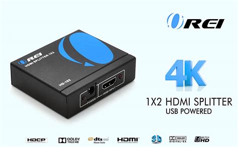 Buy Orei Hd 102 4k Hdmi Splitter 1in2 Out 1 Port To 2 Display