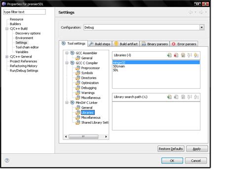 Installer Sdl Avec Eclipse Et Mingw