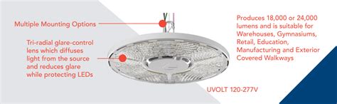 Lithonia Lighting Cprb 18lm Mvolt 40k 80cri Dwh Led Round High Bay