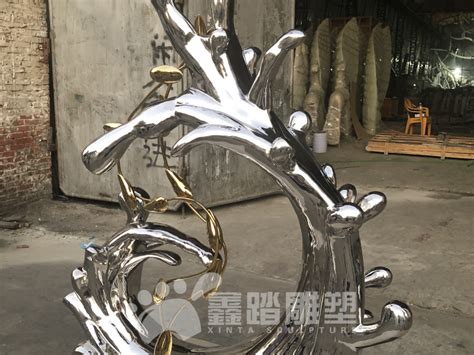 园林景观不锈钢浪花雕塑 镜面抽象浪花艺术品zfr13929916763 站酷zcool