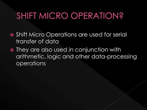 Shift Micro Operations And 4 Bit Combinational Circuit Shifter Pdf