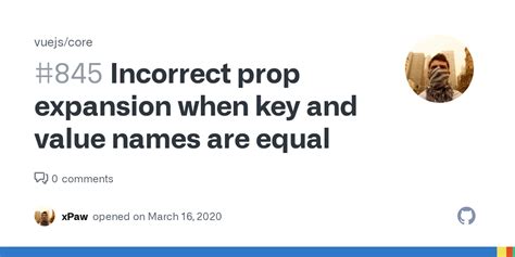 Incorrect Prop Expansion When Key And Value Names Are Equal Issue
